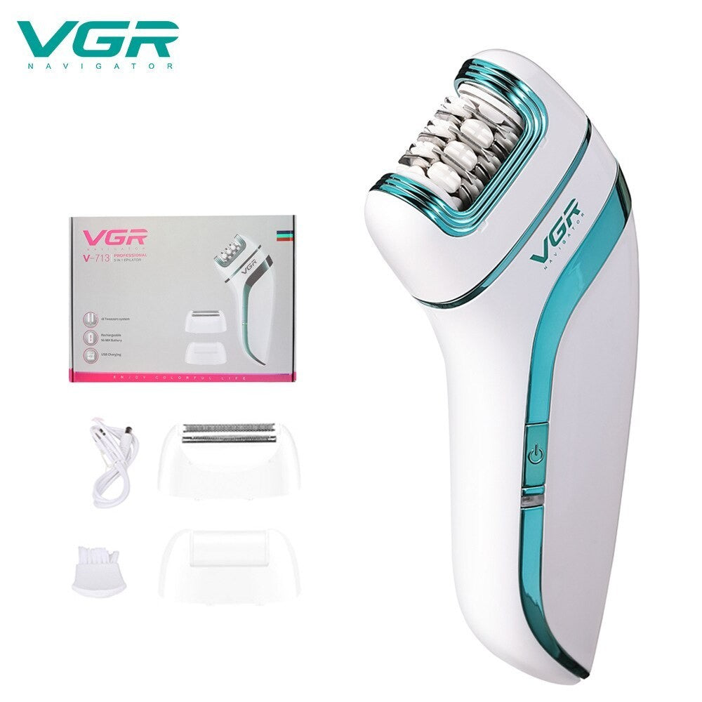 VGR Rechargeable Lady Epilator Hair Removal V-713 – BuyIt.lb